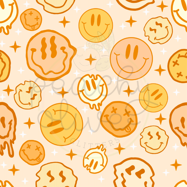Orange Faces Vinyl – Peachy Olive Glitters