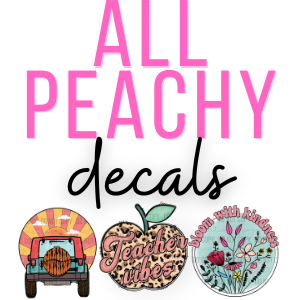 Peachy Decals – Peachy Olive Glitters