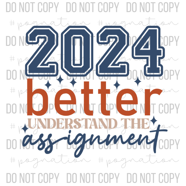 Understand The Assignment Decal – Peachy Olive Glitters