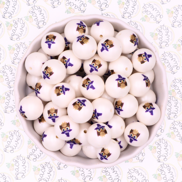 Solid Gumball Bead Set - #27 Witch Owl – Peachy Olive Glitters