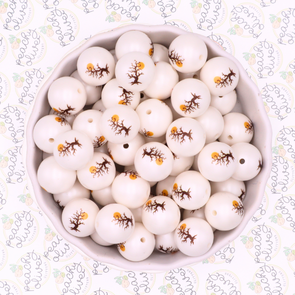 Solid Gumball Bead Set - #30 Spooky Trees – Peachy Olive Glitters