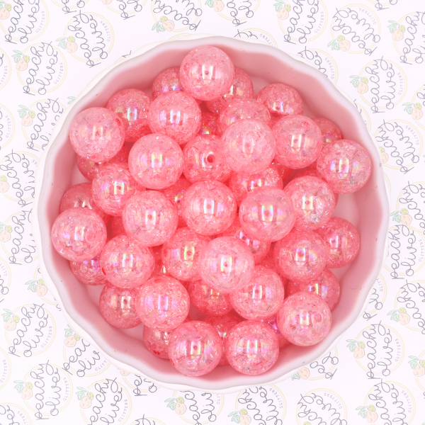 Solid Gumball Bead Set - #40 – Peachy Olive Glitters