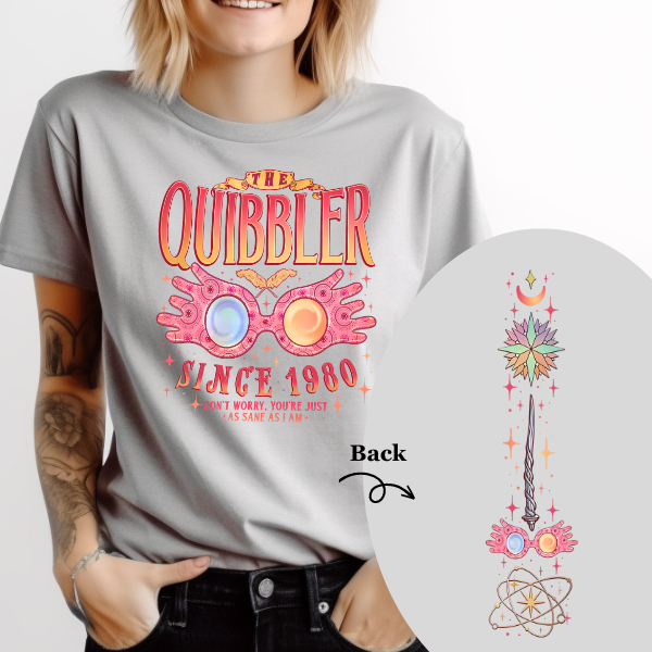 The Quibbler -DTF Transfer – Peachy Olive Glitters
