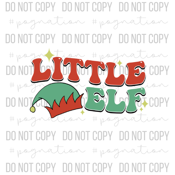 Little Elf Decal – Peachy Olive Glitters