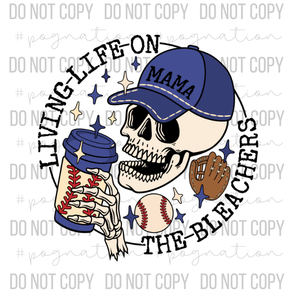 Living Life on the Bleachers Decal – Peachy Olive Glitters