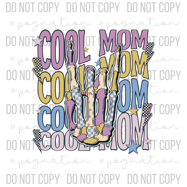 Cool Mom Decal – Peachy Olive Glitters