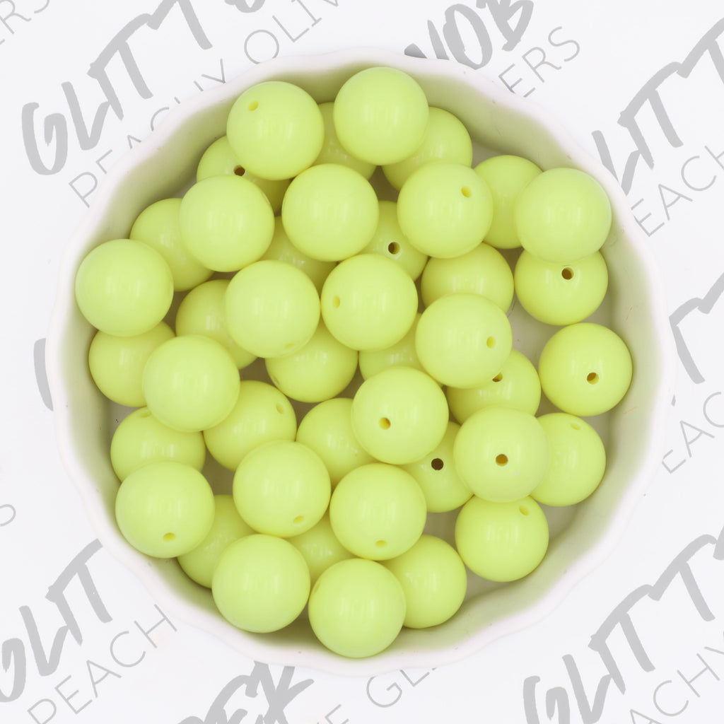 Solid Gumball Bead Set - 1 – Peachy Olive Glitters