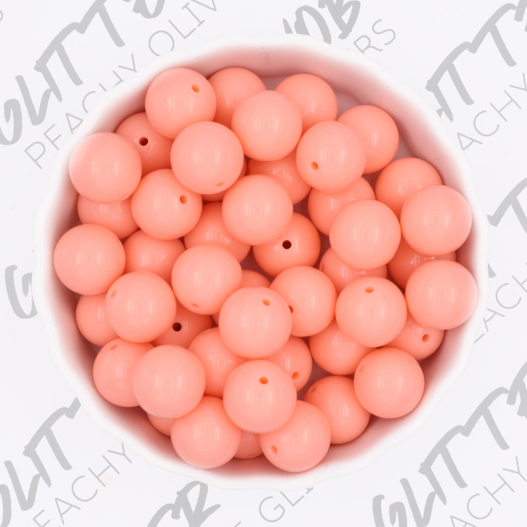 Solid Gumball Bead Set - 12 – Peachy Olive Glitters