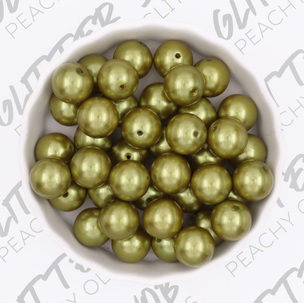 Solid Gumball Bead Set - 5 – Peachy Olive Glitters