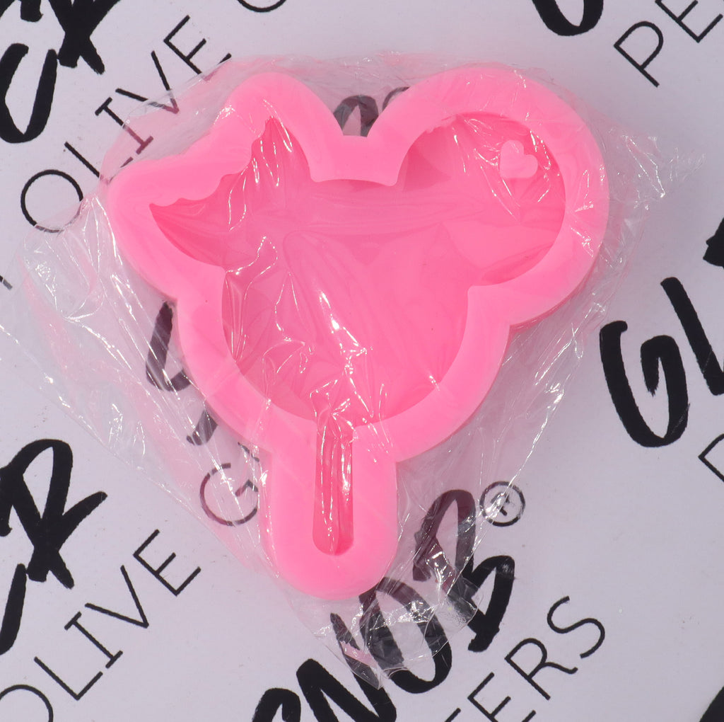Mouse Head Keychain Mold – Peachy Olive Glitters