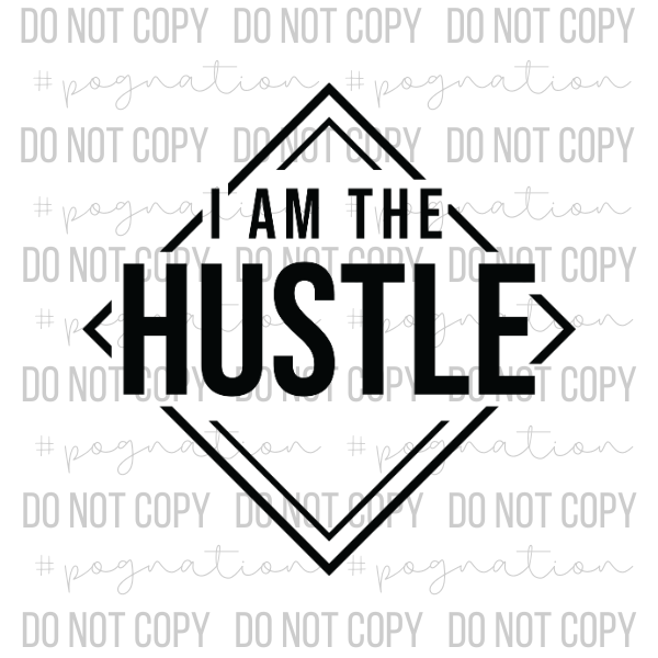I Am the Hustle Decal – Peachy Olive Glitters