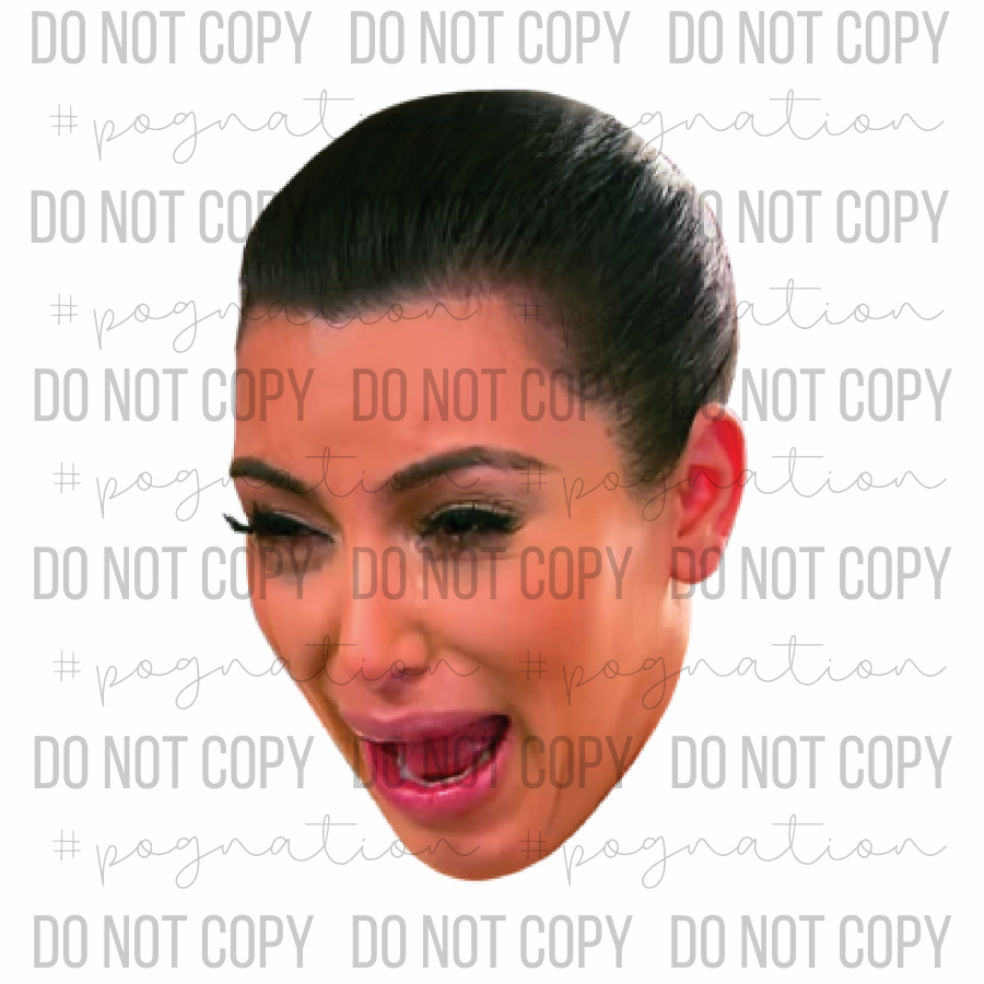 Crying Kim K Decal - S0035 – Peachy Olive Glitters