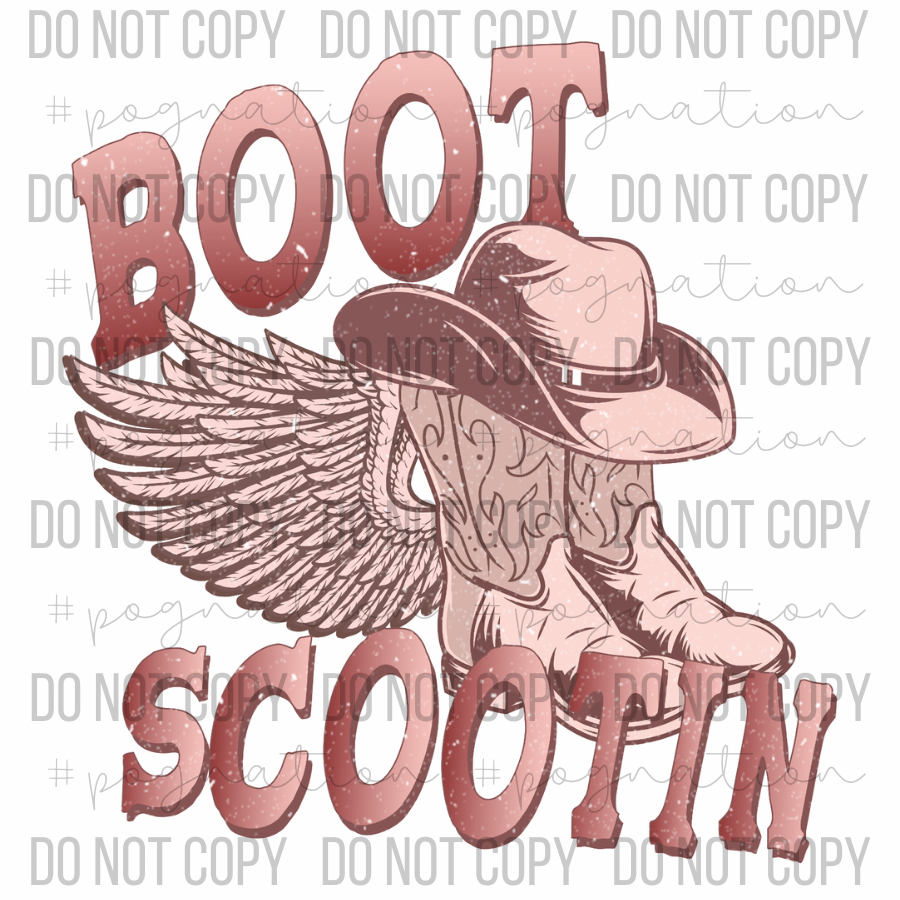 Boot Scootin Decal - S0053 – Peachy Olive Glitters
