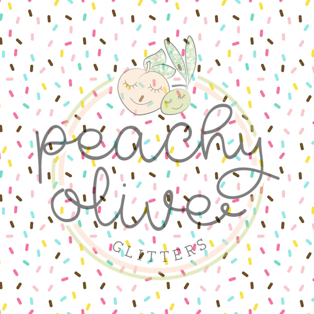 Sprinkles White Vinyl - 72 – Peachy Olive Glitters