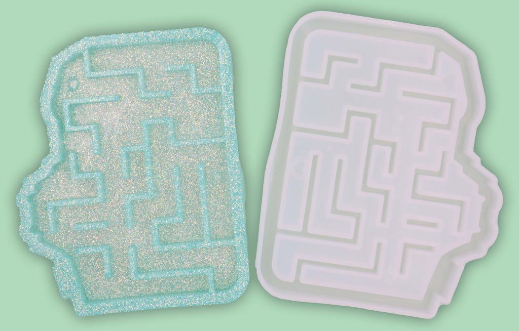 Camera Maze Mold – Peachy Olive Glitters