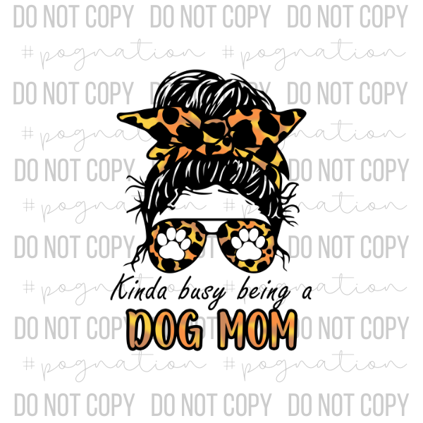 Busy Dog Mom Decal – Peachy Olive Glitters