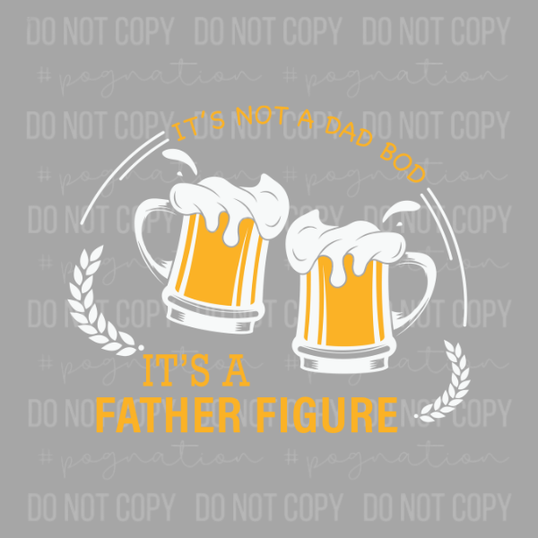 Father Figure Decal – Peachy Olive Glitters
