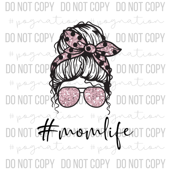Mom Life Decal – Peachy Olive Glitters