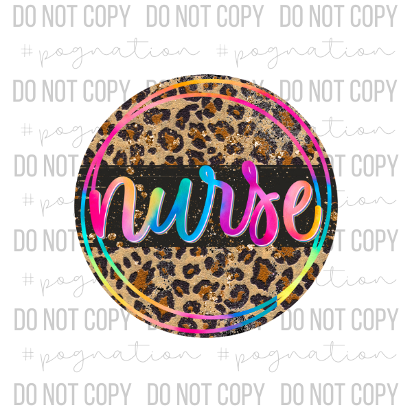 Leopard Nurse Decal – Peachy Olive Glitters