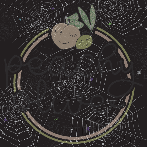 993 - Nightmare Spider Webs Vinyl – Peachy Olive Glitters