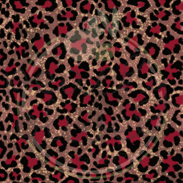 Maroon Leopard - 1105 – Peachy Olive Glitters