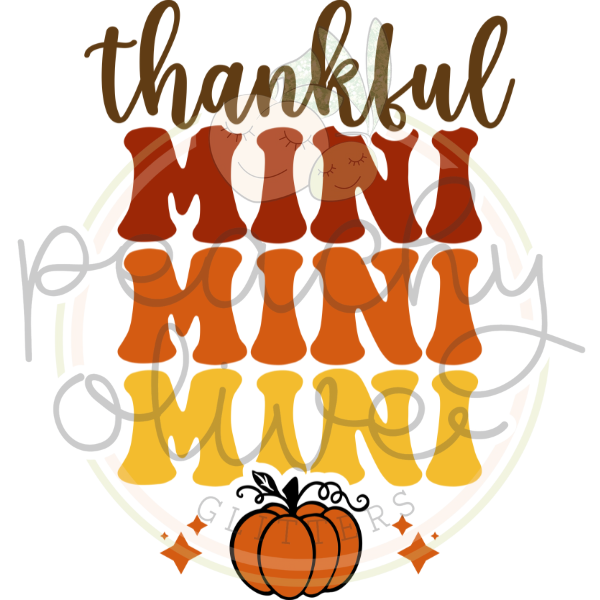 Thankful Mini Decal - S0153 – Peachy Olive Glitters