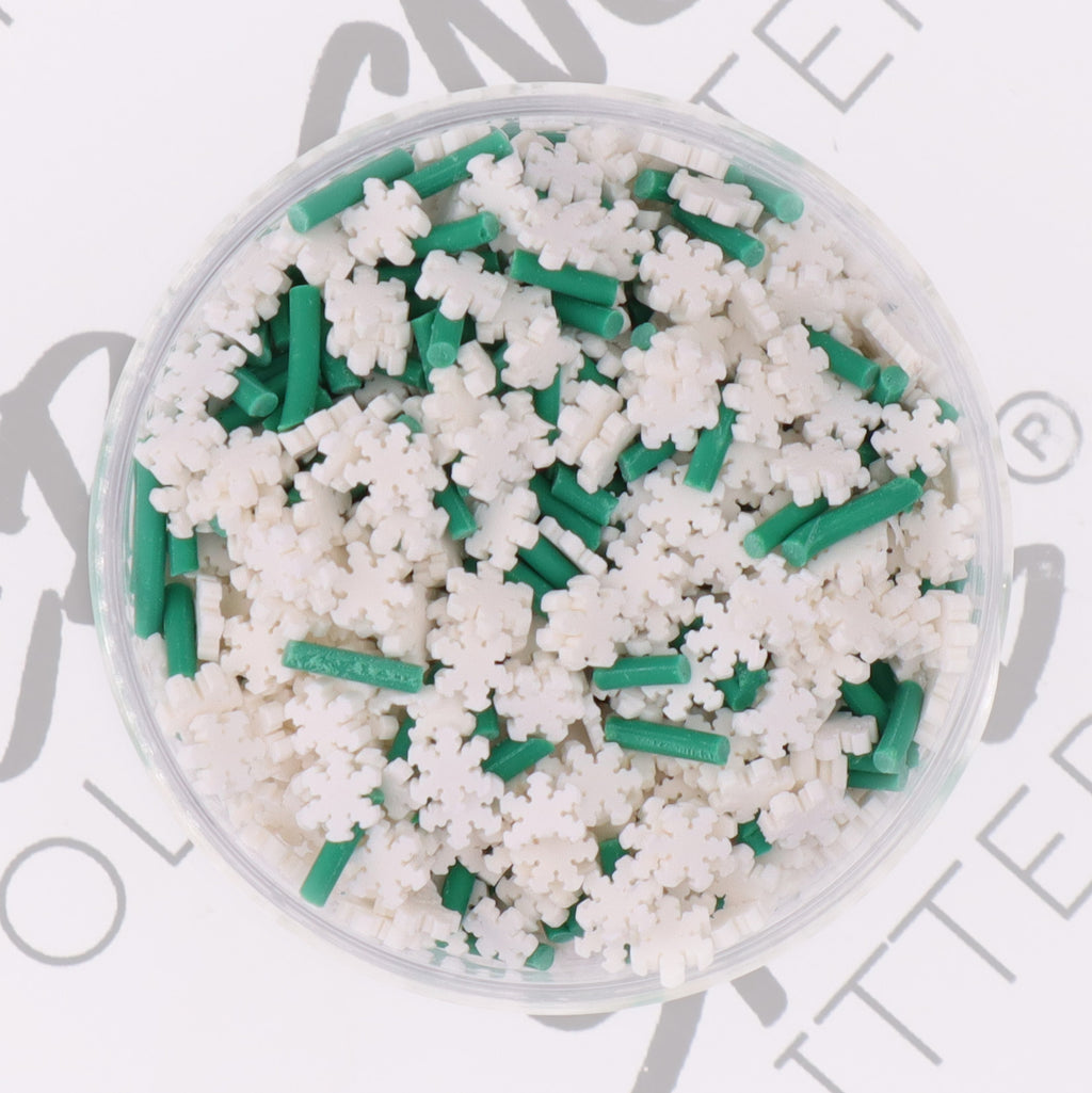 Green Snow Christmas Sprinkles – Peachy Olive Glitters