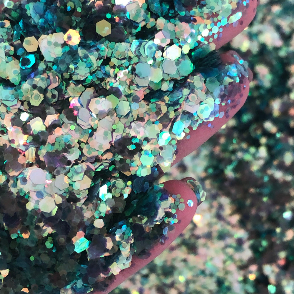 Mariner - Custom Mix – Peachy Olive Glitters