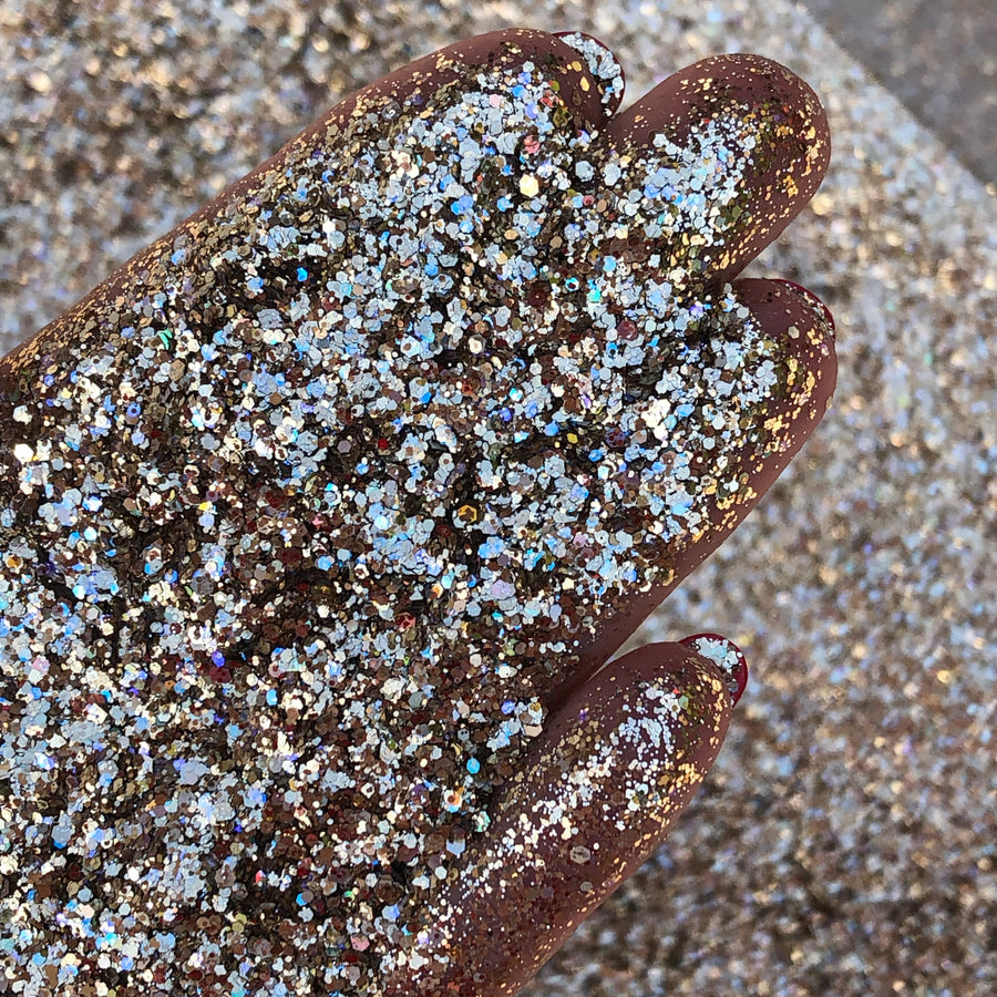 Athena - Custom Mix – Peachy Olive Glitters