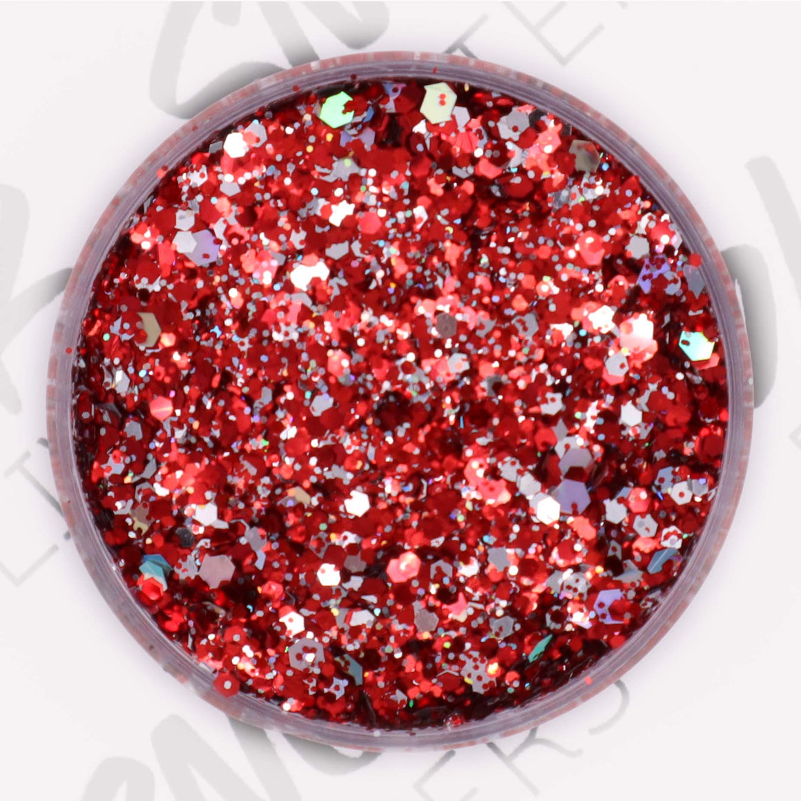 Red Glitters – Peachy Olive Glitters